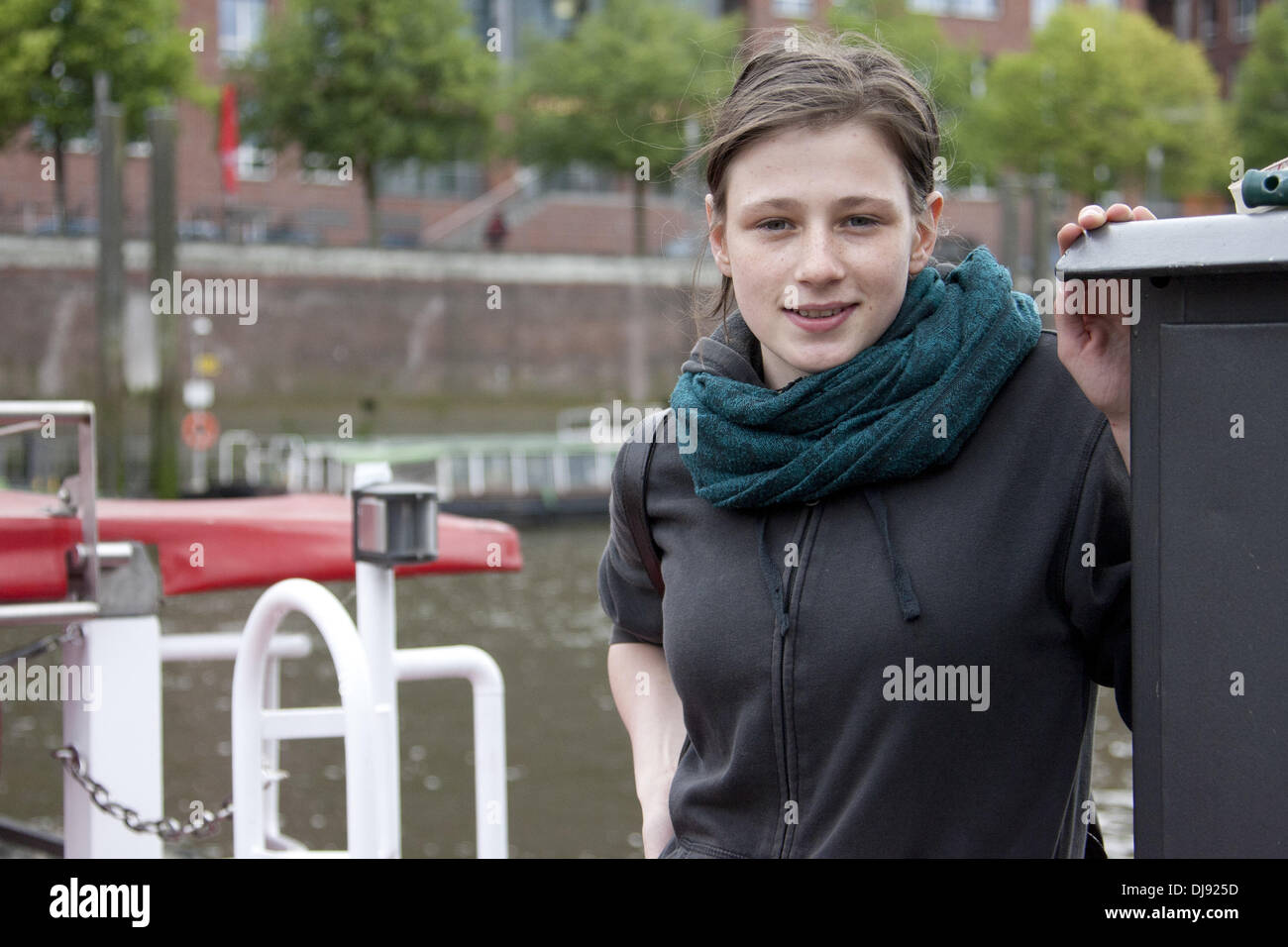 Luisa Sappelt at a photocall ahead of the Studio Hamburg Nachwuchspreis ...