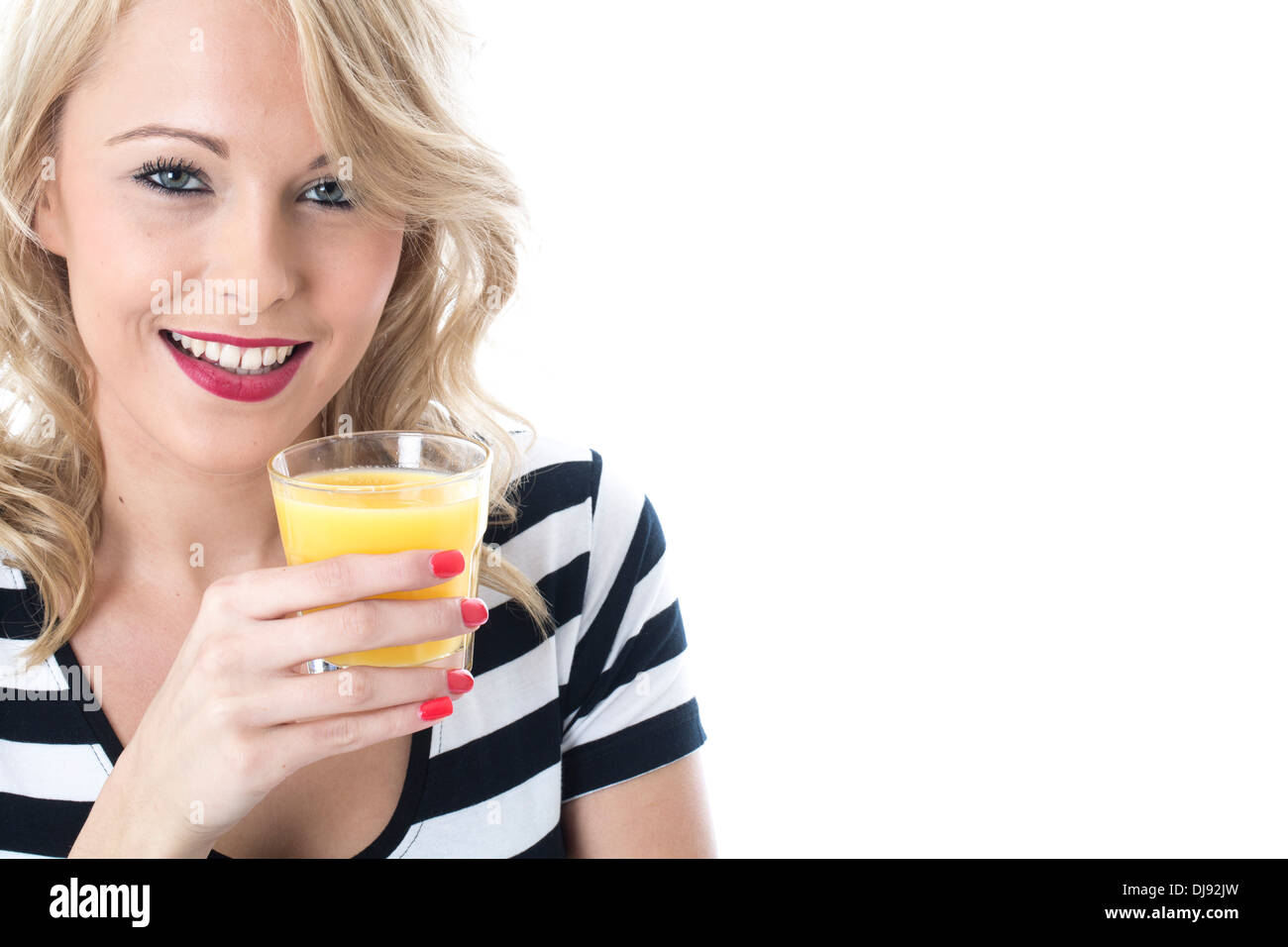 Attractive model healthy juice hi-res stock photography and images - Alamy
