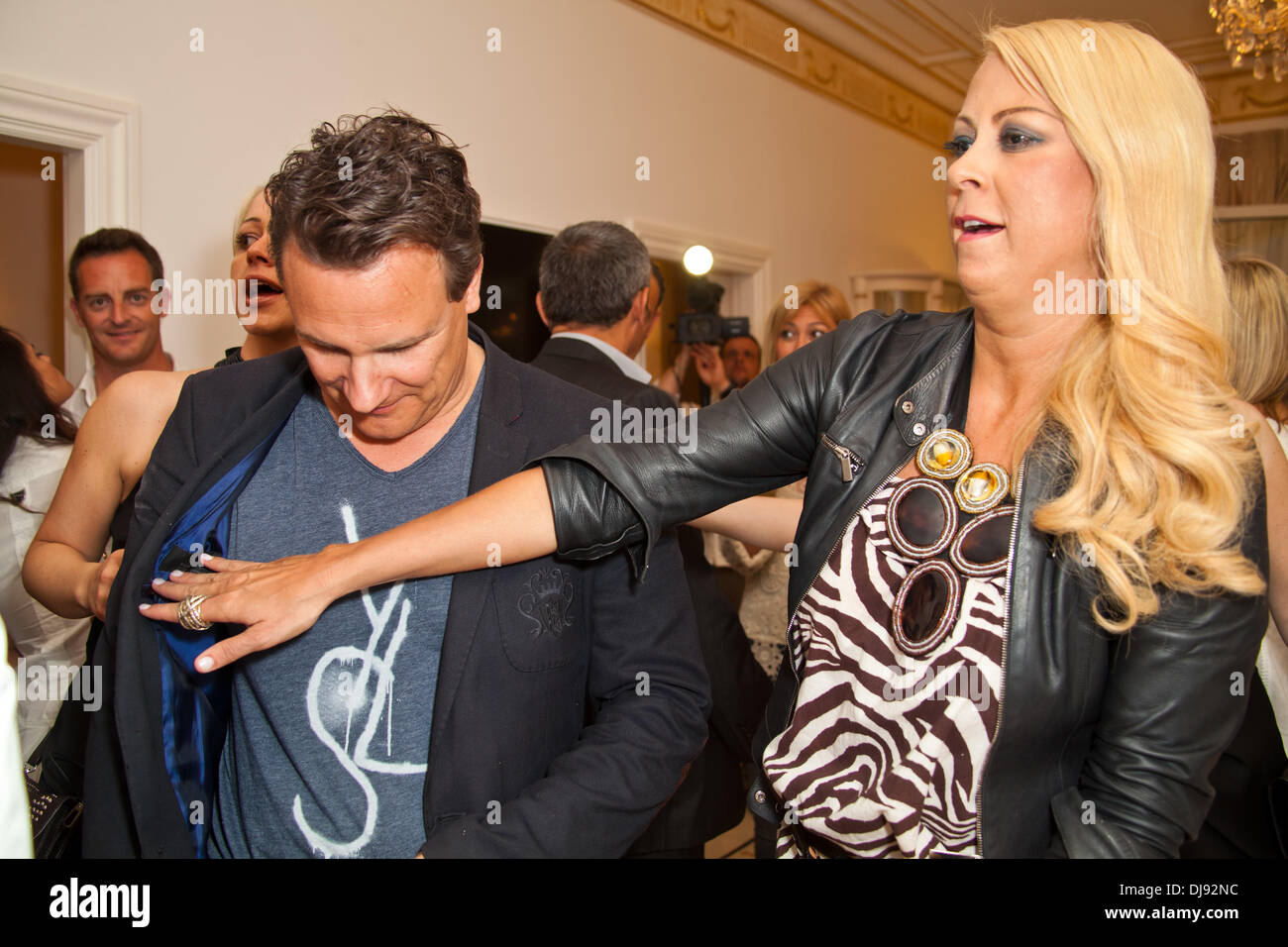 Guido Maria Kretschmer and Jenny Elvers Ebertzhagen at the grand ...