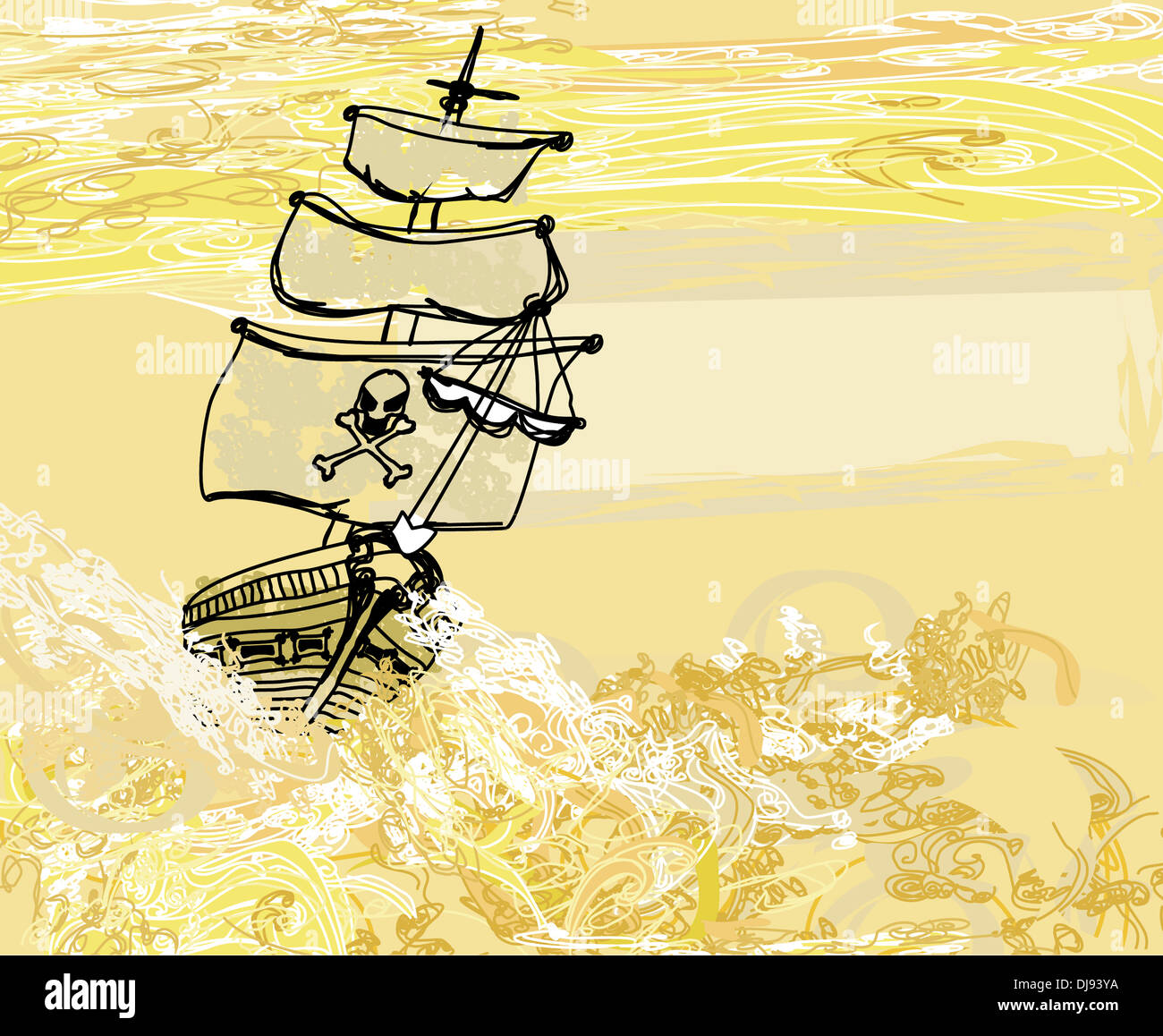 Old paper pirate ship hi-res stock photography and images - Alamy
