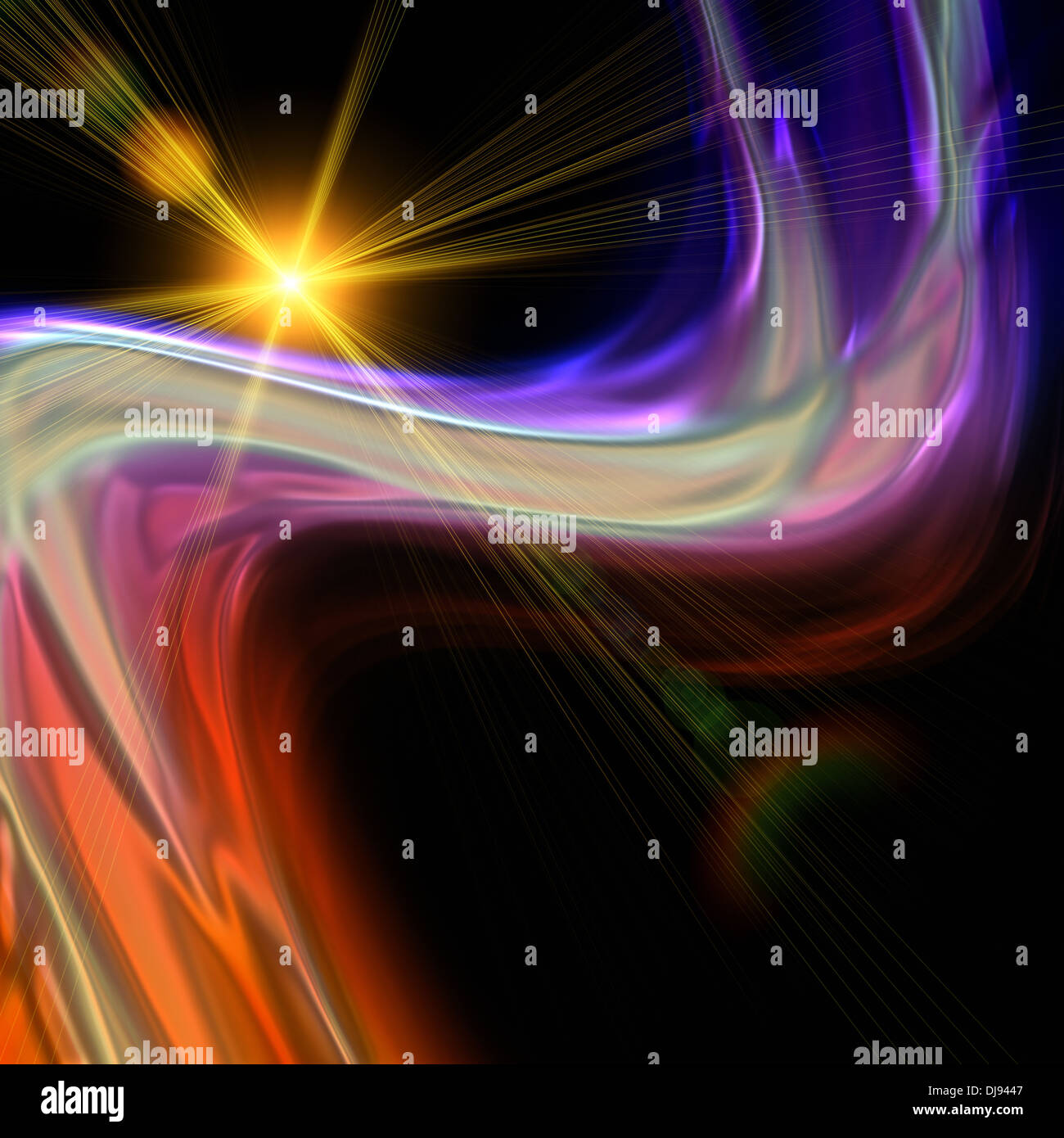 Futuristic technology wave background design with lights Stock Photo ...