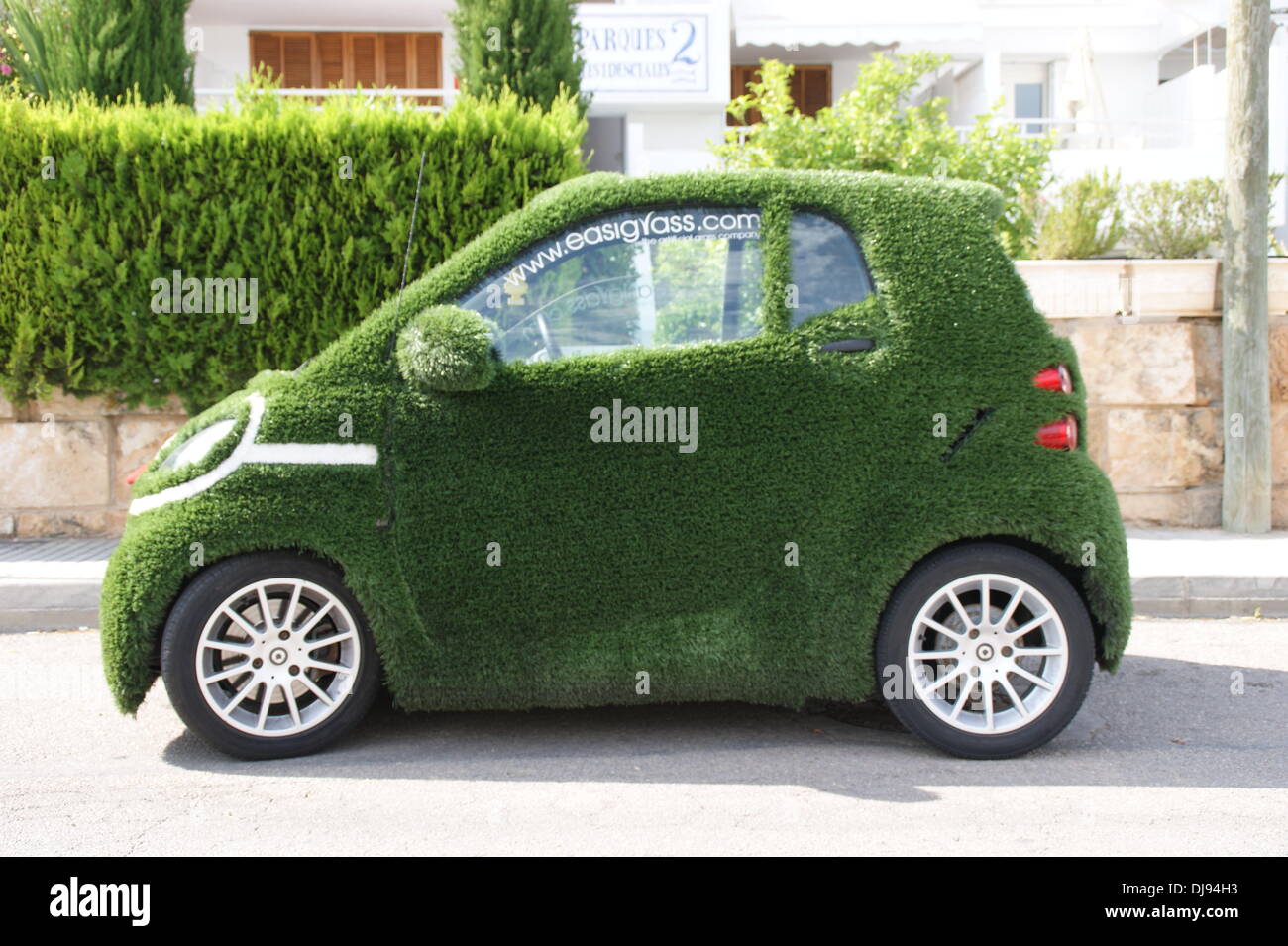 Smart car artifical grass cover hi-res stock photography and images - Alamy