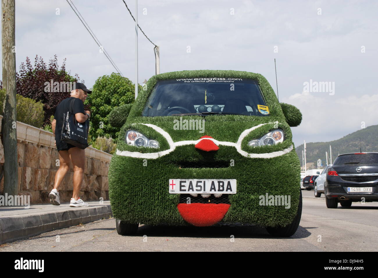 Smart car artifical grass cover hi-res stock photography and images - Alamy