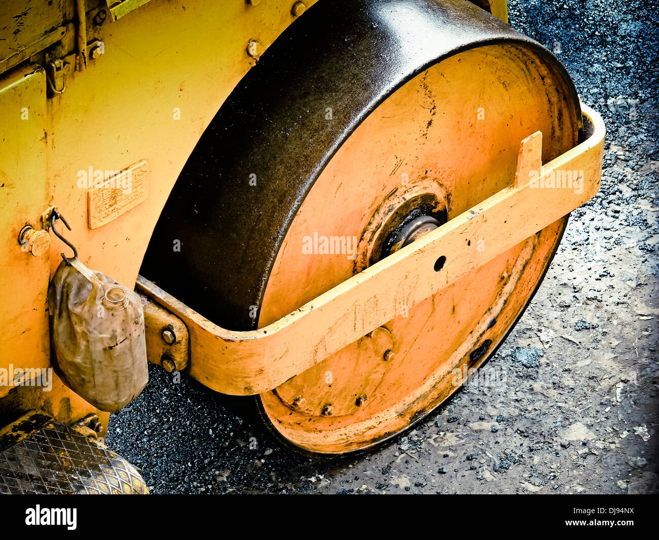 Compactor roller, Road Construction Stock Photo - Alamy