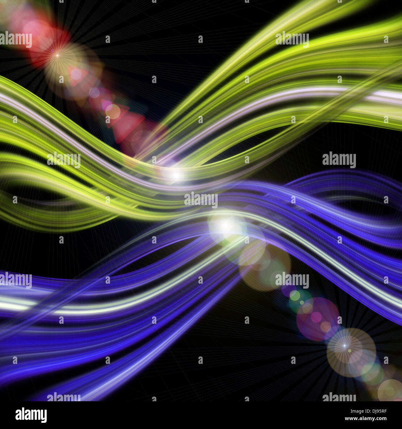 Futuristic technology wave background design with lights Stock Photo ...