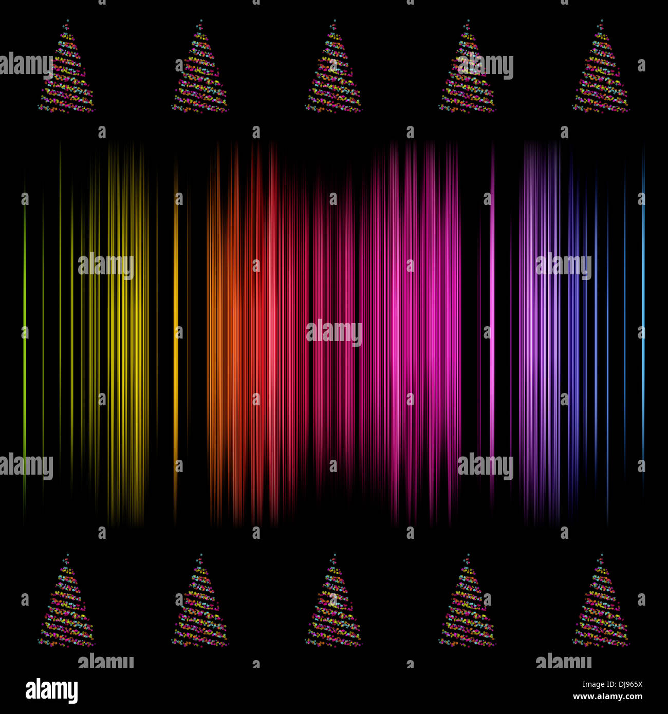 Wonderful Christmas tree illustration Stock Photo - Alamy