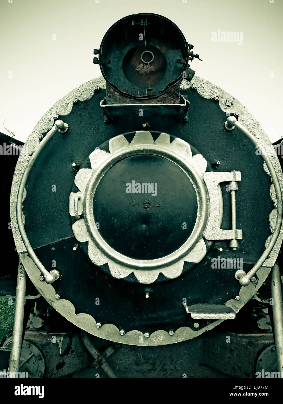 Disused steam engine in junkyard, Mhow, Madhyapradesh, India Stock ...