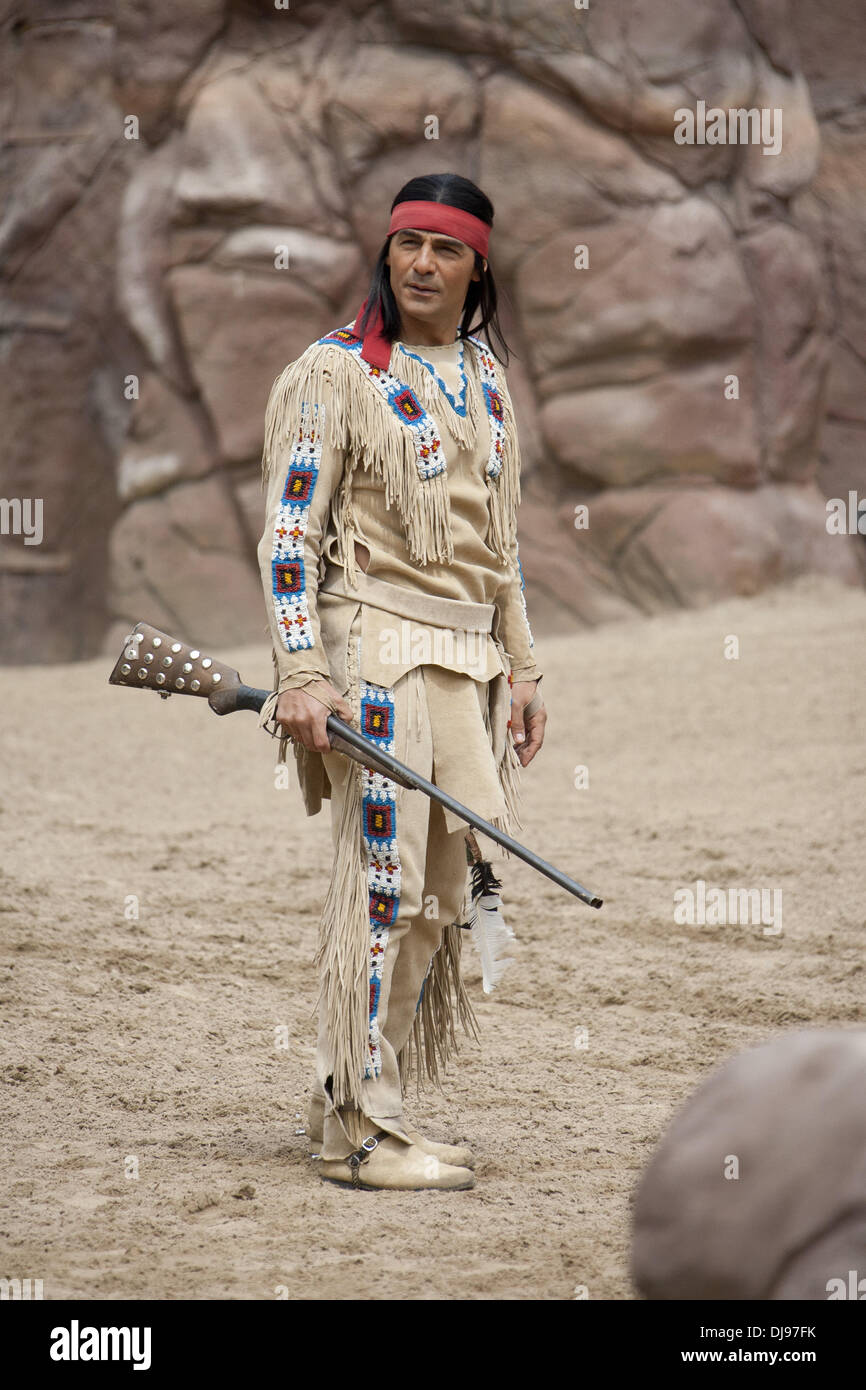 Erol Sander at a photocall promoting the new "Winnetou II" show at Karl ...