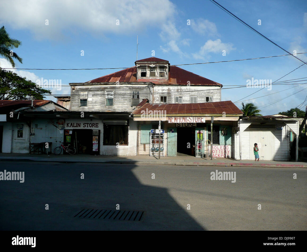 Dangriga storefront, Belize Stock Photo - Alamy