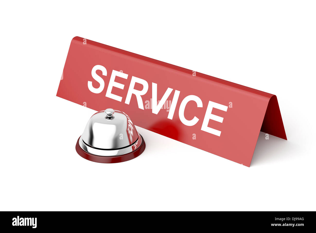 Service bell and service sign Stock Photo - Alamy