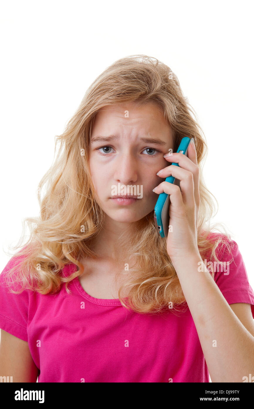 Child sad talking hi-res stock photography and images - Alamy