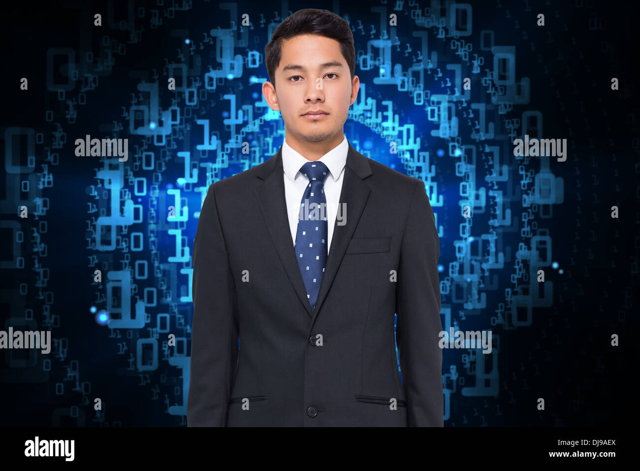 Spiral of shiny binary code hi-res stock photography and images - Alamy