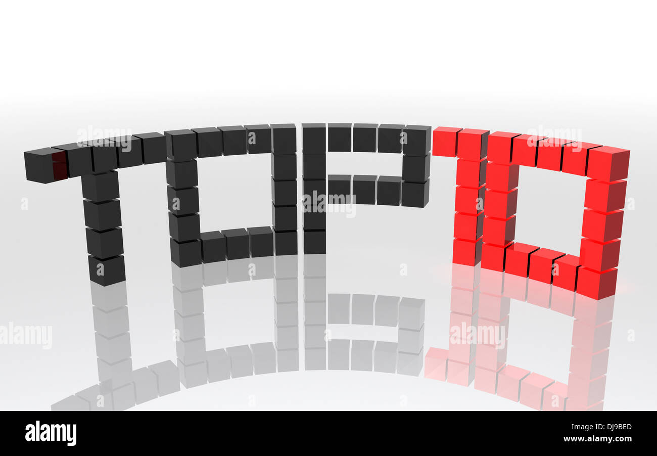 Image with text TOP 10 Stock Photo - Alamy