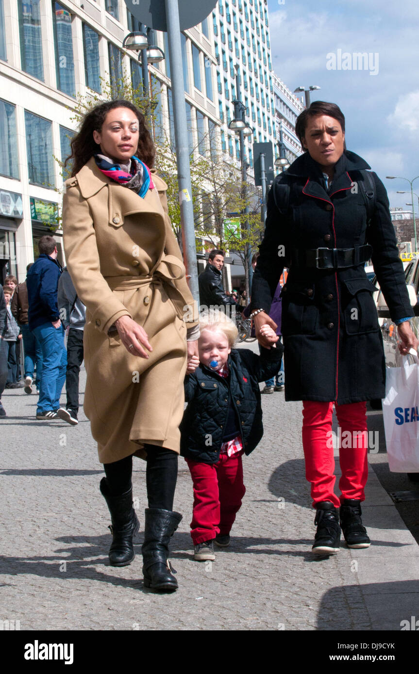 Lilly Becker aka Lilly Kerssenberg leaving Sea Life Berlin with her son ...