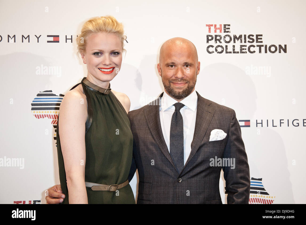 Franziska Knuppe and Oliver Timm attending Tommy Hilfiger Store Event ...