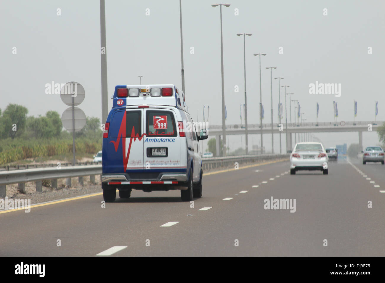 Ambulance in Dubai Stock Photo - Alamy