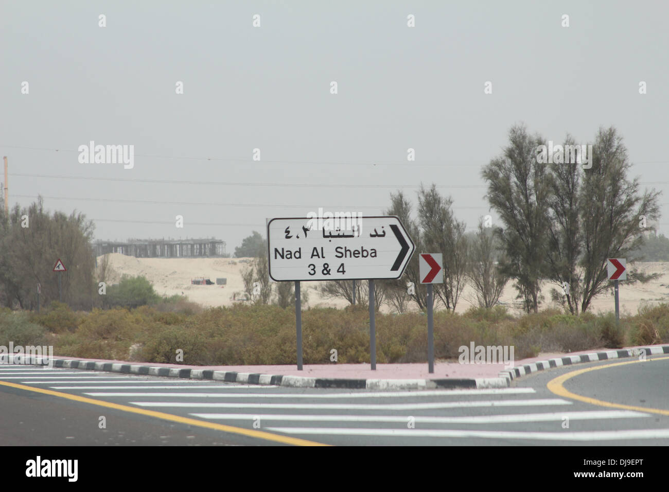 Dubai Traffic signs Stock Photo - Alamy