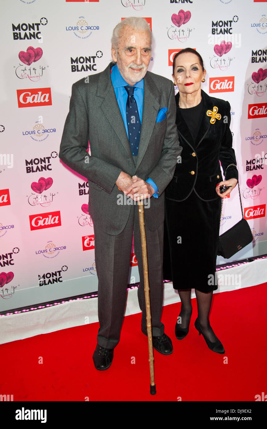 Sir Christopher Lee and Lady Lee at the Couple Of The Year award at ...