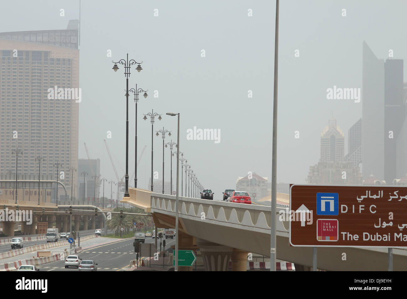Dubai road traffic sign hi-res stock photography and images - Alamy
