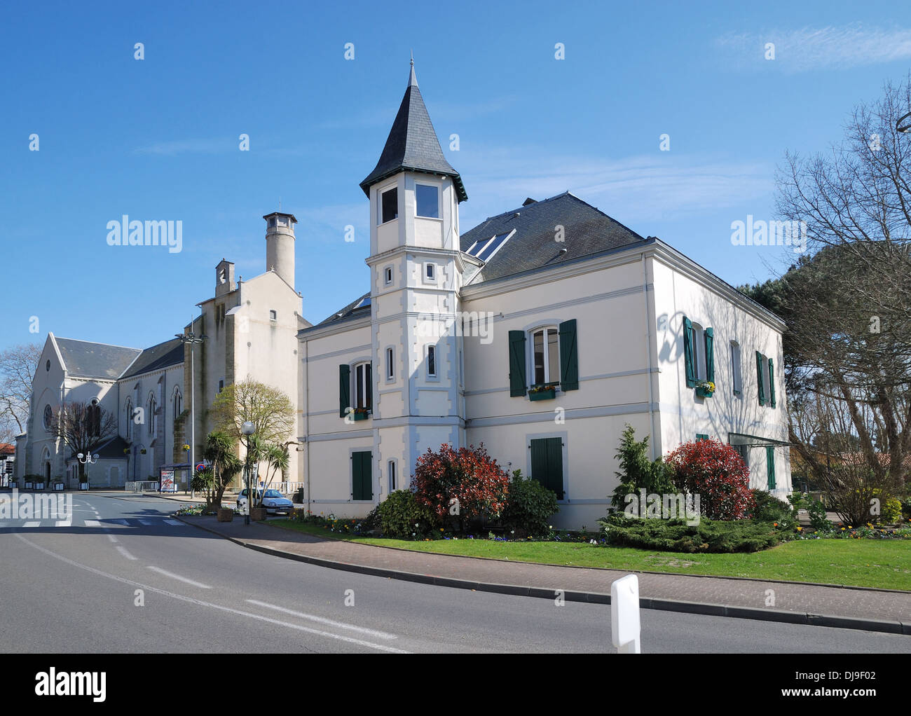 Gascon town in spring Stock Photo - Alamy