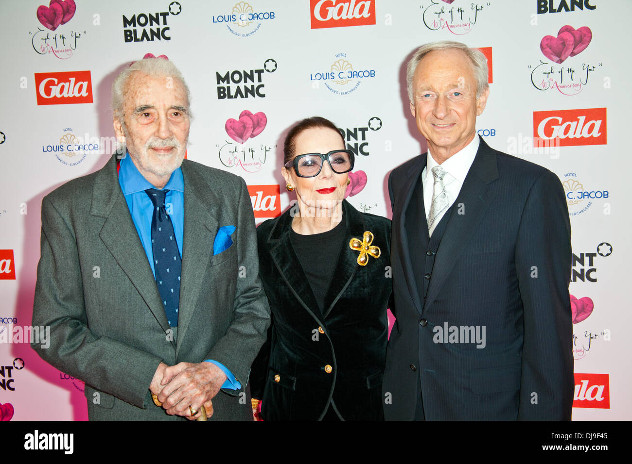 Sir Christopher and Lady Lee and Lutz Bethge at the Couple Of The Year ...