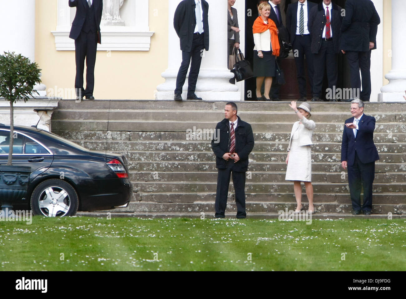 Queen Beatrix of the Netherlands at a dinner with German president ...