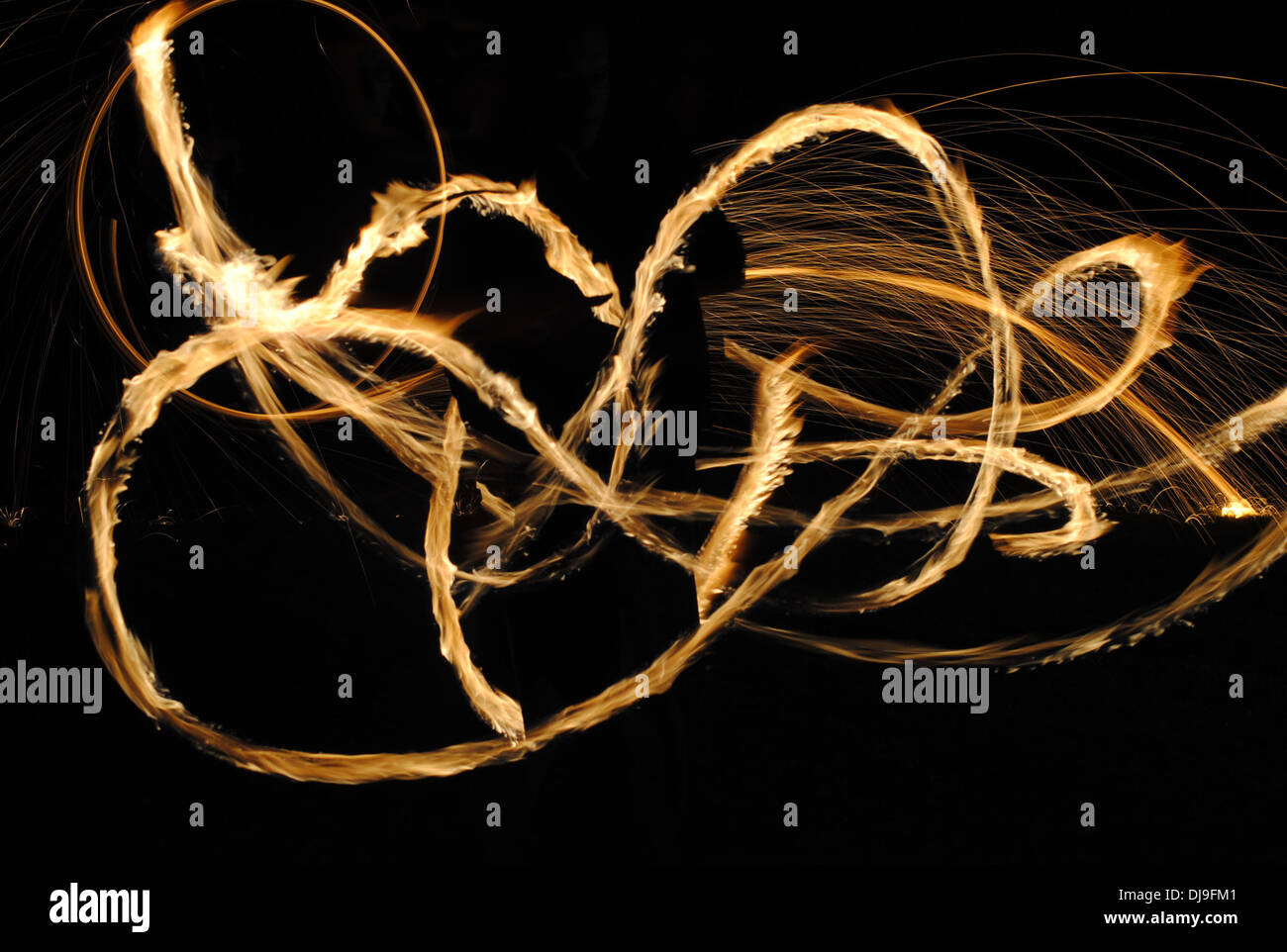 Long Exposure of Fire Movement Stock Photo - Alamy