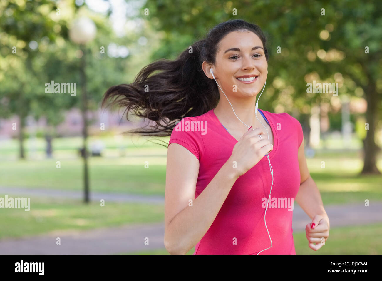 Pretty woman jogging hi-res stock photography and images - Alamy