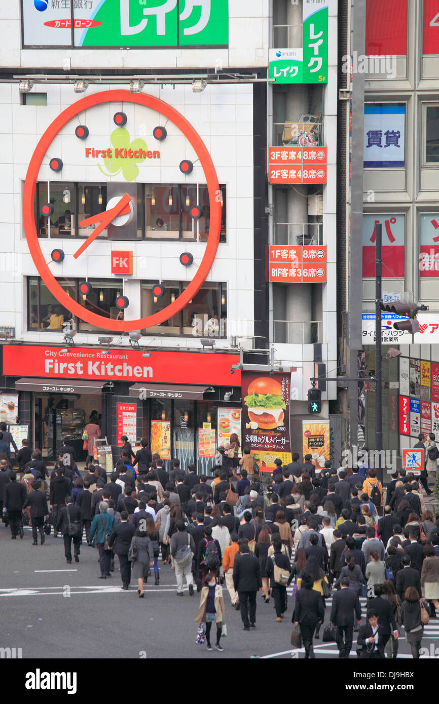 Japan, Tokyo, Shinjuku, crowd, people, going to work Stock Photo - Alamy