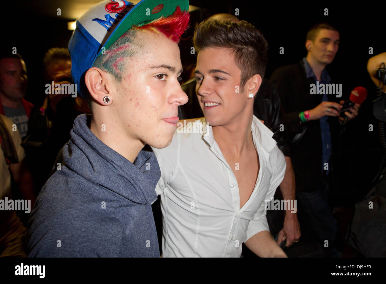 Daniele Negroni, Luca Haenni on German RTL TV show "Deutschland sucht ...