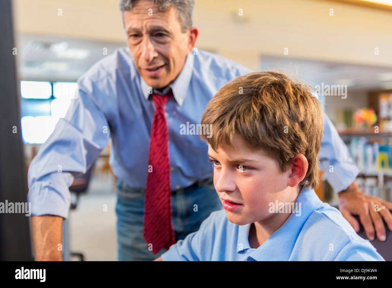 Junior high school student teacher hi-res stock photography and images ...