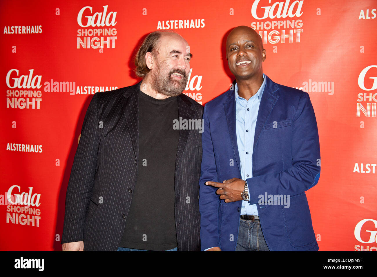 Michael Thiel and Yared Dibaba at Gala Shopping Night 2012 during the ...