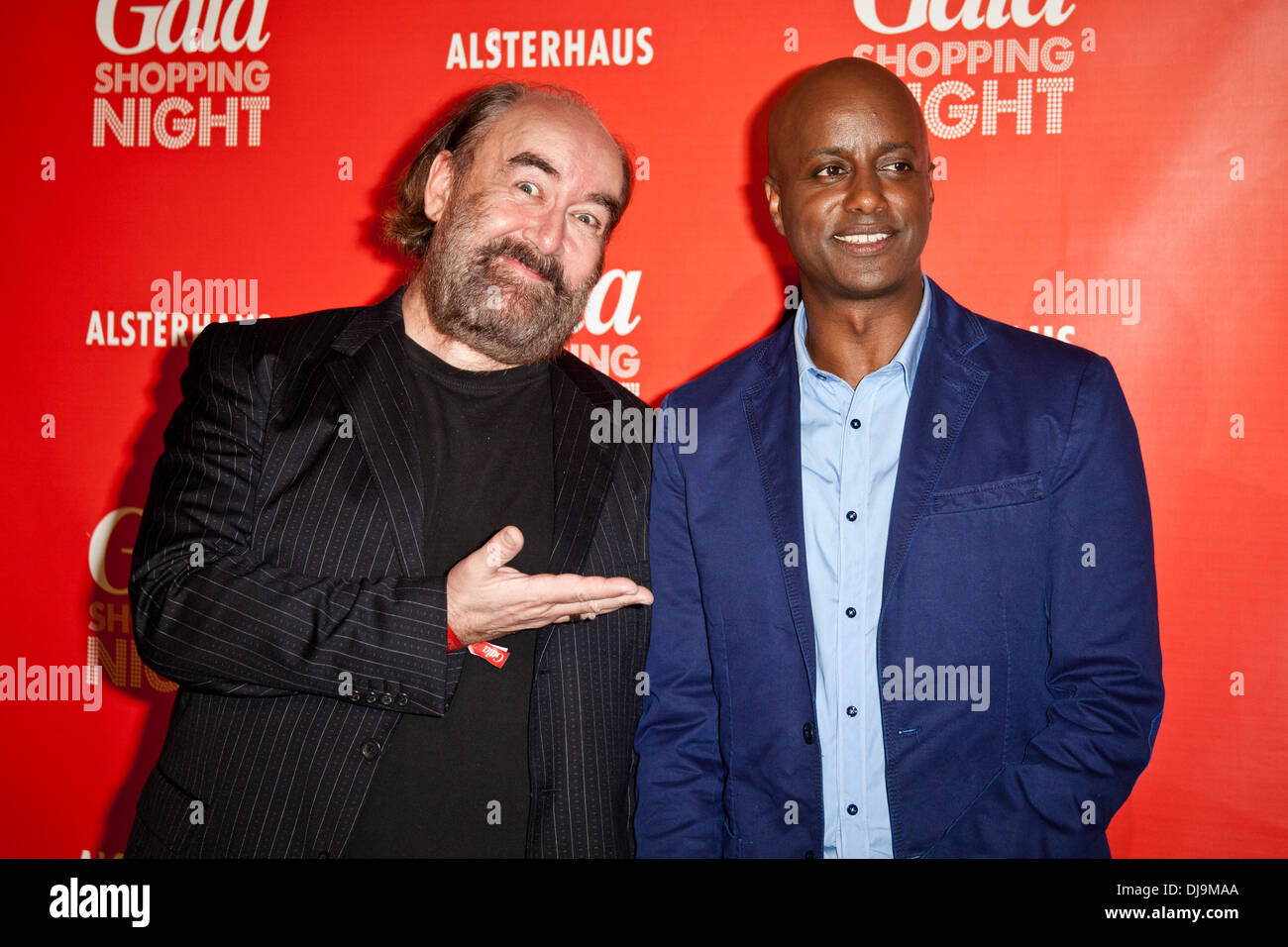 Michael Thiel and Yared Dibaba at Gala Shopping Night 2012 during the ...