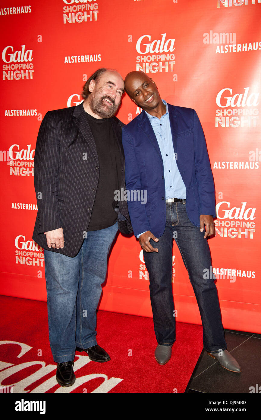 Michael Thiel and Yared Dibaba at Gala Shopping Night 2012 during the ...