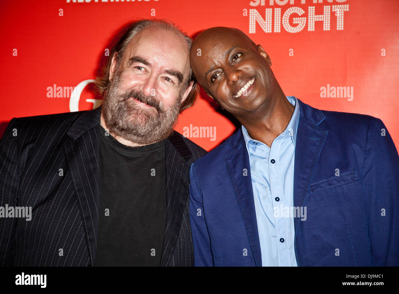 Michael Thiel and Yared Dibaba at Gala Shopping Night 2012 during the ...