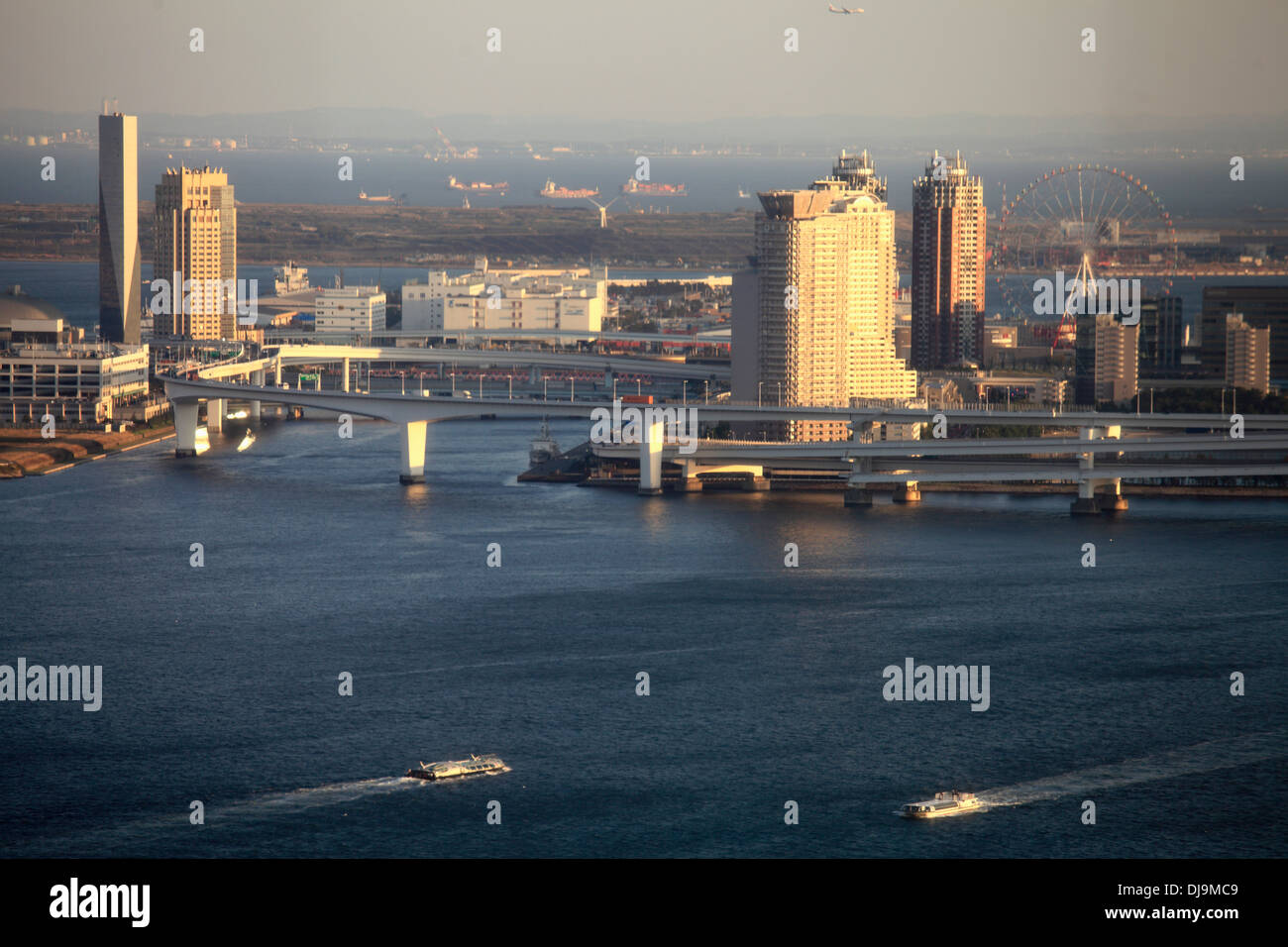 Japan, Tokyo, skyline, harbor, aerial view Stock Photo - Alamy