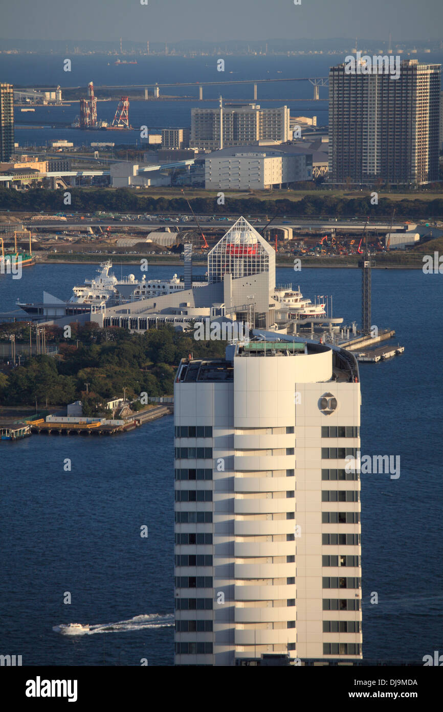 Japan, Tokyo, skyline, harbor, aerial view Stock Photo - Alamy