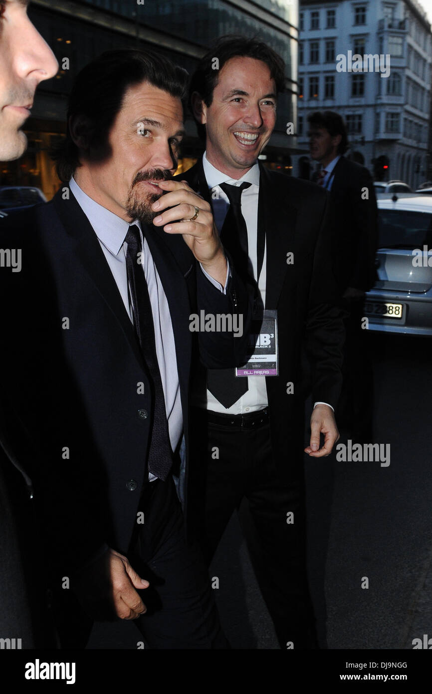 Josh Brolin and Martin Bachmann arriving at Borchardt restaurant after ...