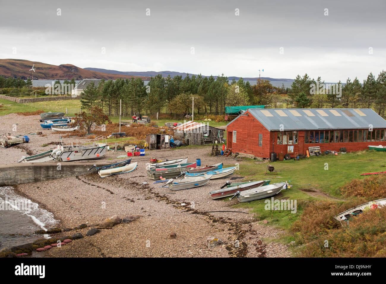 Scoraig, in NW Scotland, one of the most remote communities on mainland ...