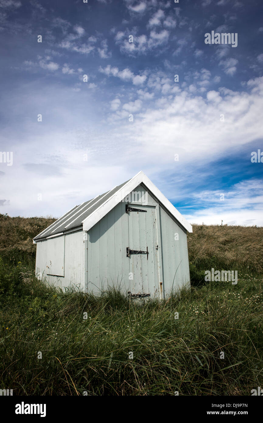 Old wooden shack in Northumberland Stock Photo - Alamy