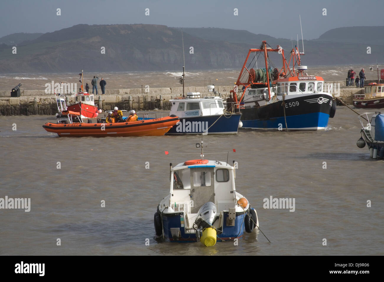 Stormy sea lifeboat hi-res stock photography and images - Alamy