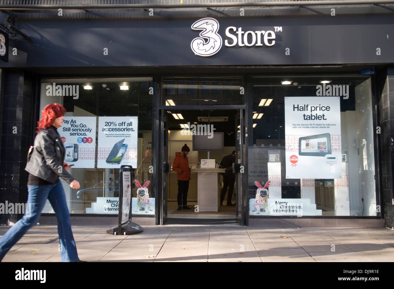 3 store shop front on Upper Street, Islington Stock Photo - Alamy