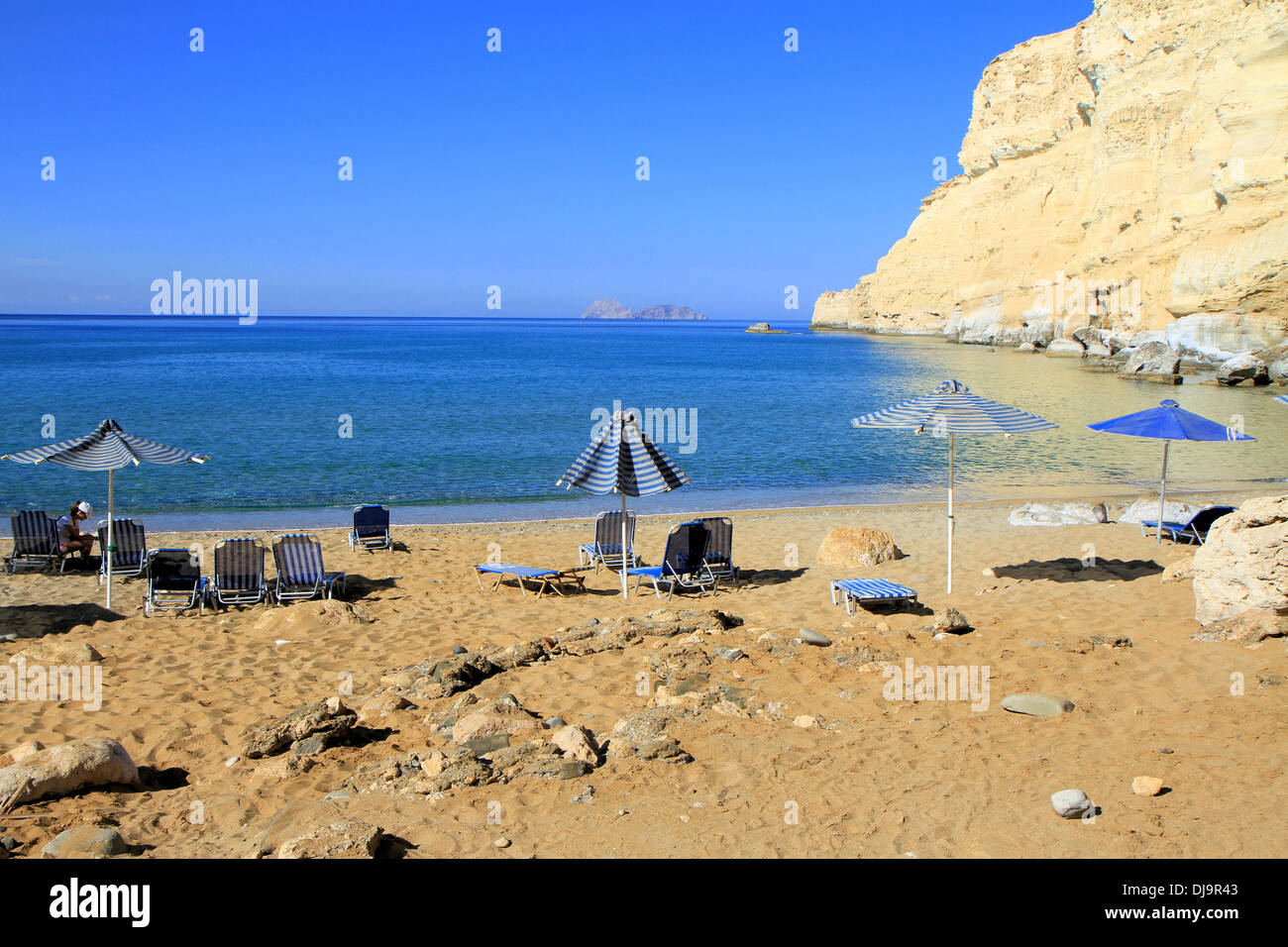 Red beach, Matala; Crete, Greece Stock Photo - Alamy