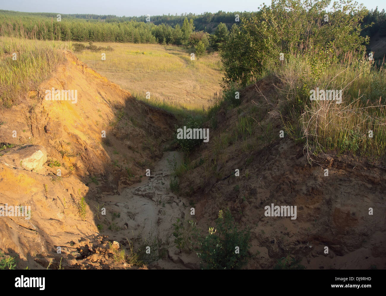 Sand ravine and career valley Stock Photo - Alamy
