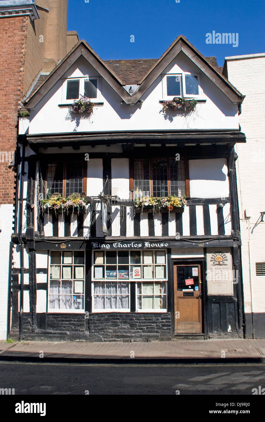 King Charles House Worcester Worcestershire England UK Stock Photo - Alamy