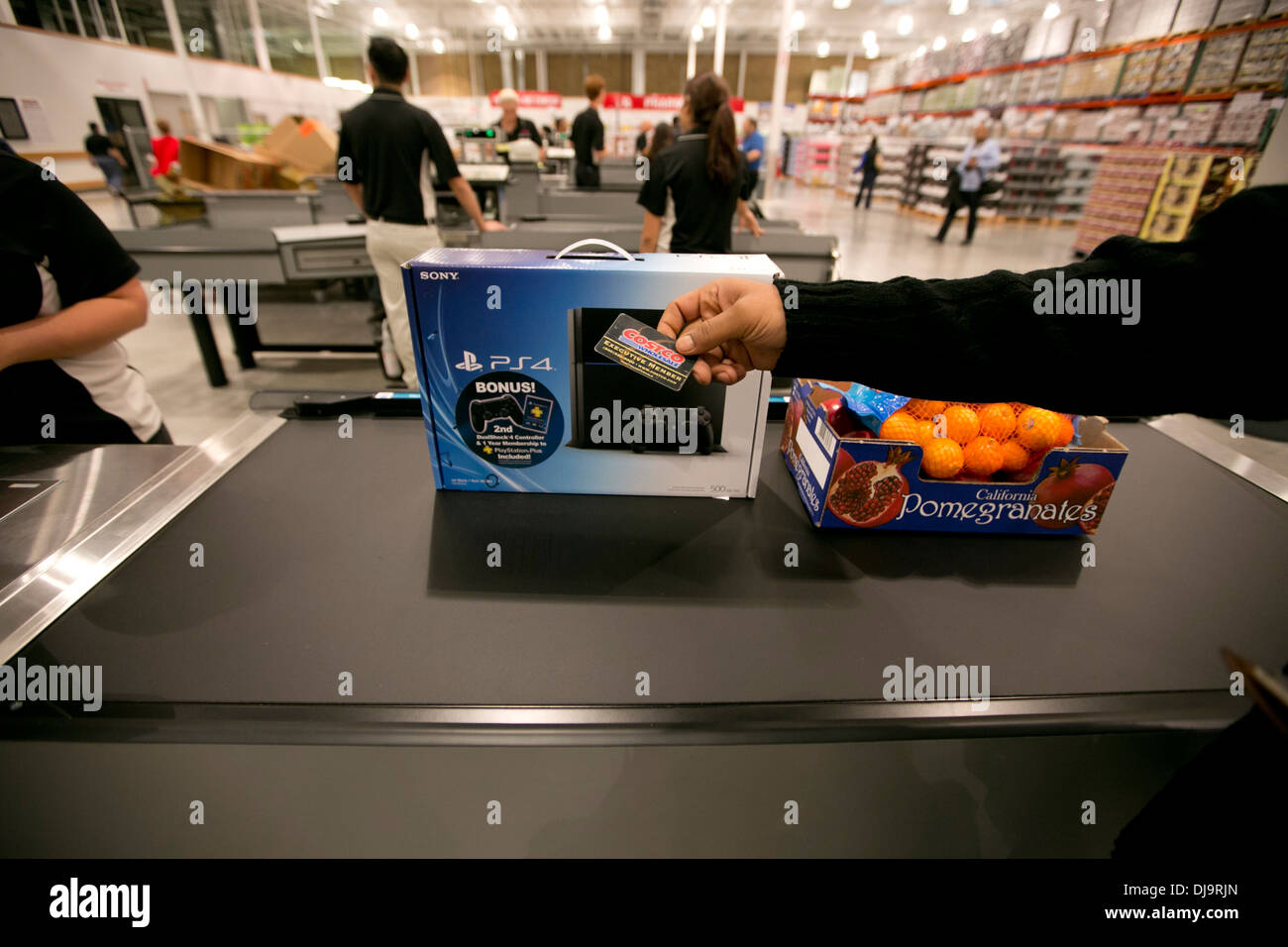Check-out area of new COSTCO warehouse retail store in Cedar Park ...