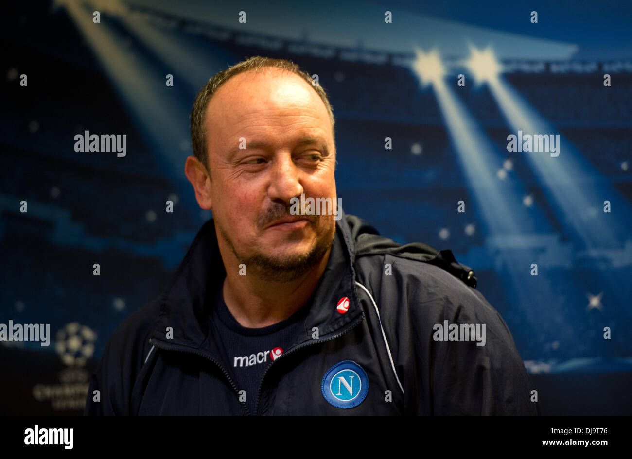 Dortmund, Germany. 25th Nov, 2013. Napoli's head coach Rafael Benitez ...