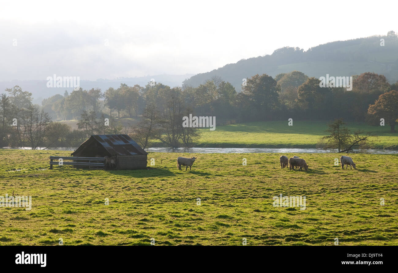 swiss normandy landscape, france Stock Photo - Alamy