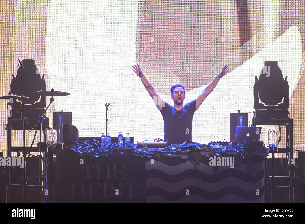 Miami, Florida, USA. 24th Nov, 2013. Producer RYAN LEWIS on stage as ...