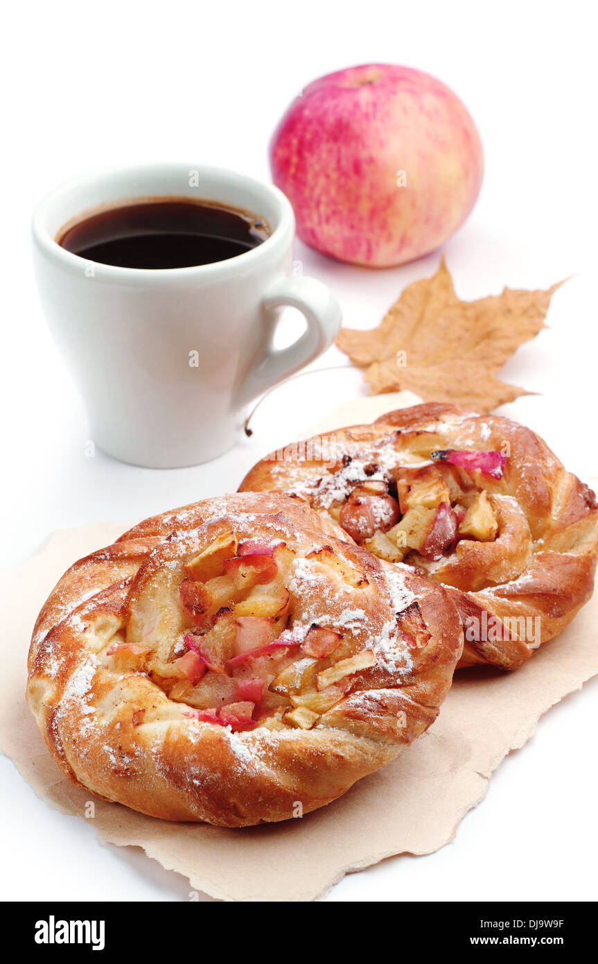 Coffee cup and apple on hi-res stock photography and images - Alamy